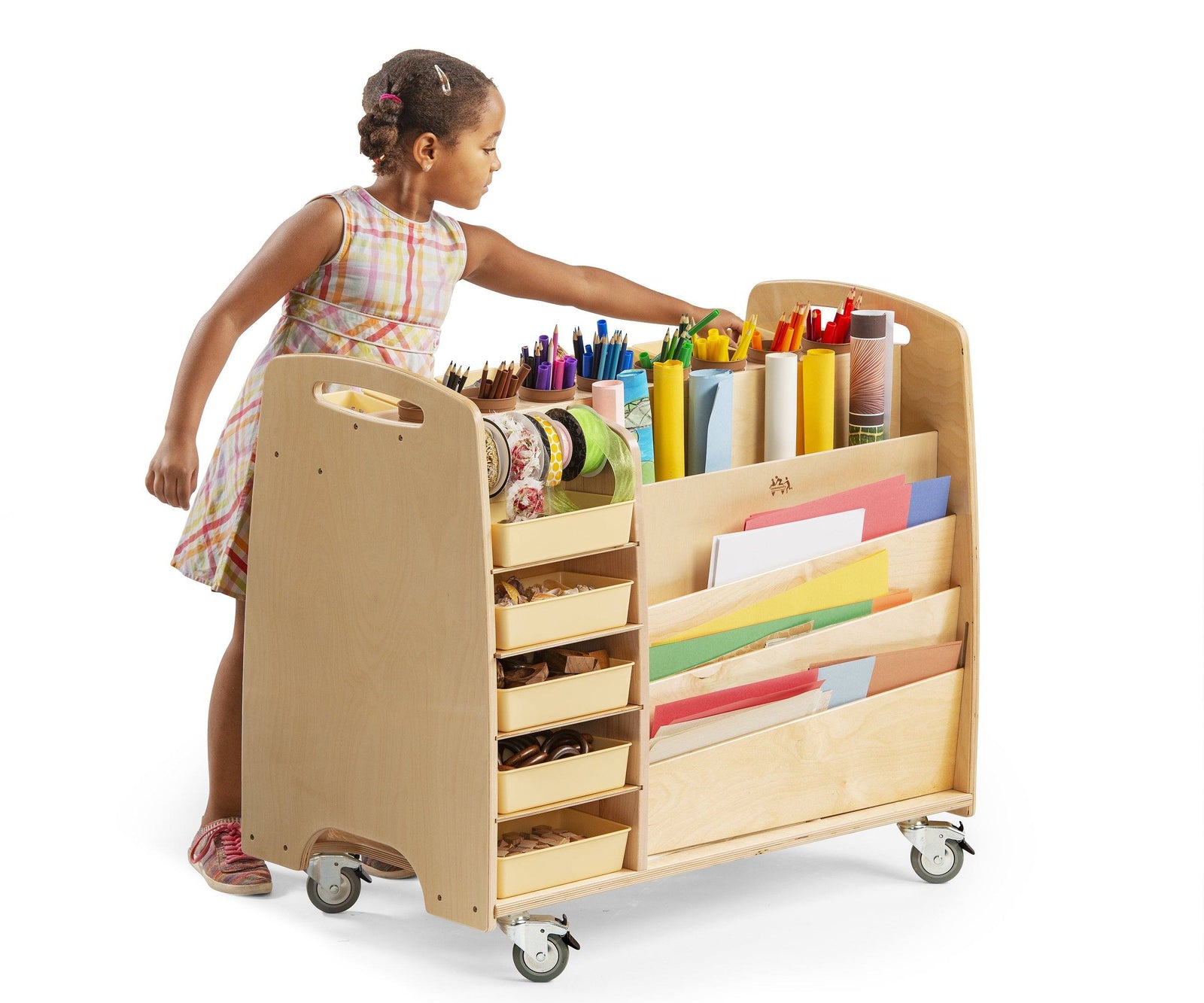 Community Playthings Help Yourself Art Trolley canada – Louise Kool & Galt