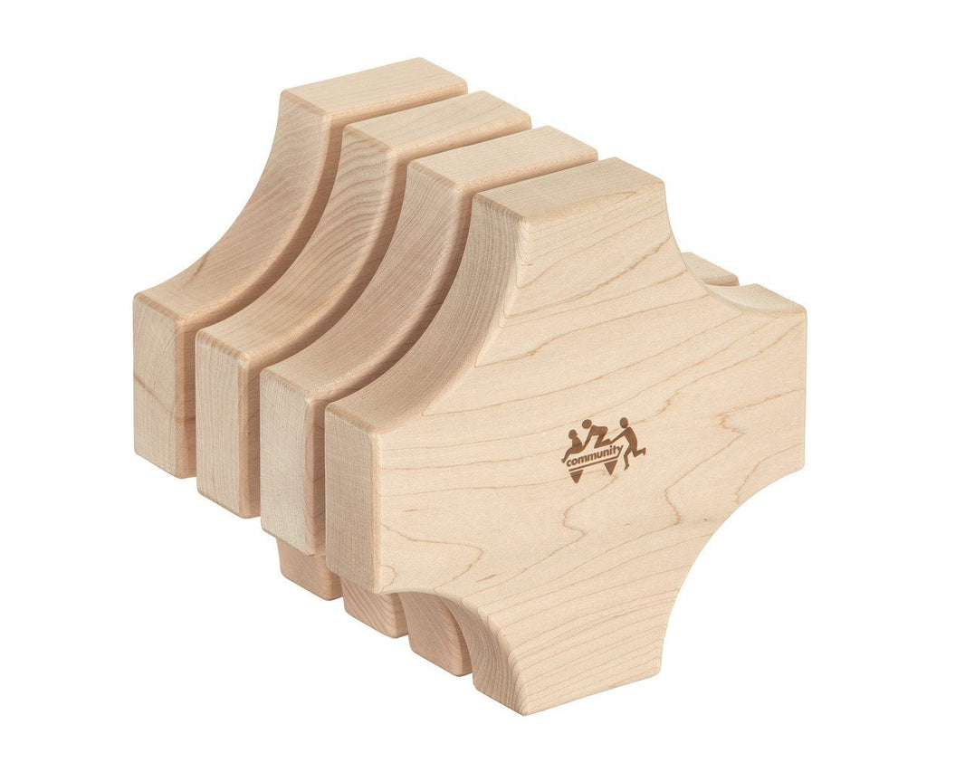 Community Playthings Set of 4 Unit Block Intersections – Louise Kool & Galt