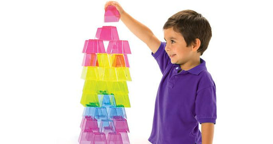 Crystal Colour Stacking Blocks - 50 Pieces canada – Louise Kool & Galt