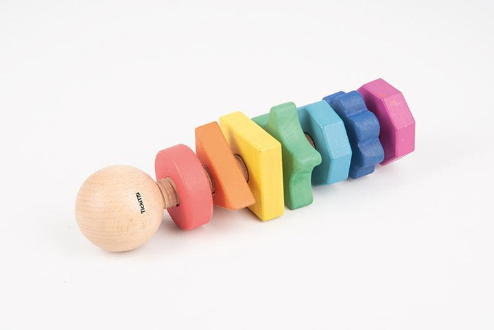 Rainbow Wooden Shape Twister – Louise Kool & Galt