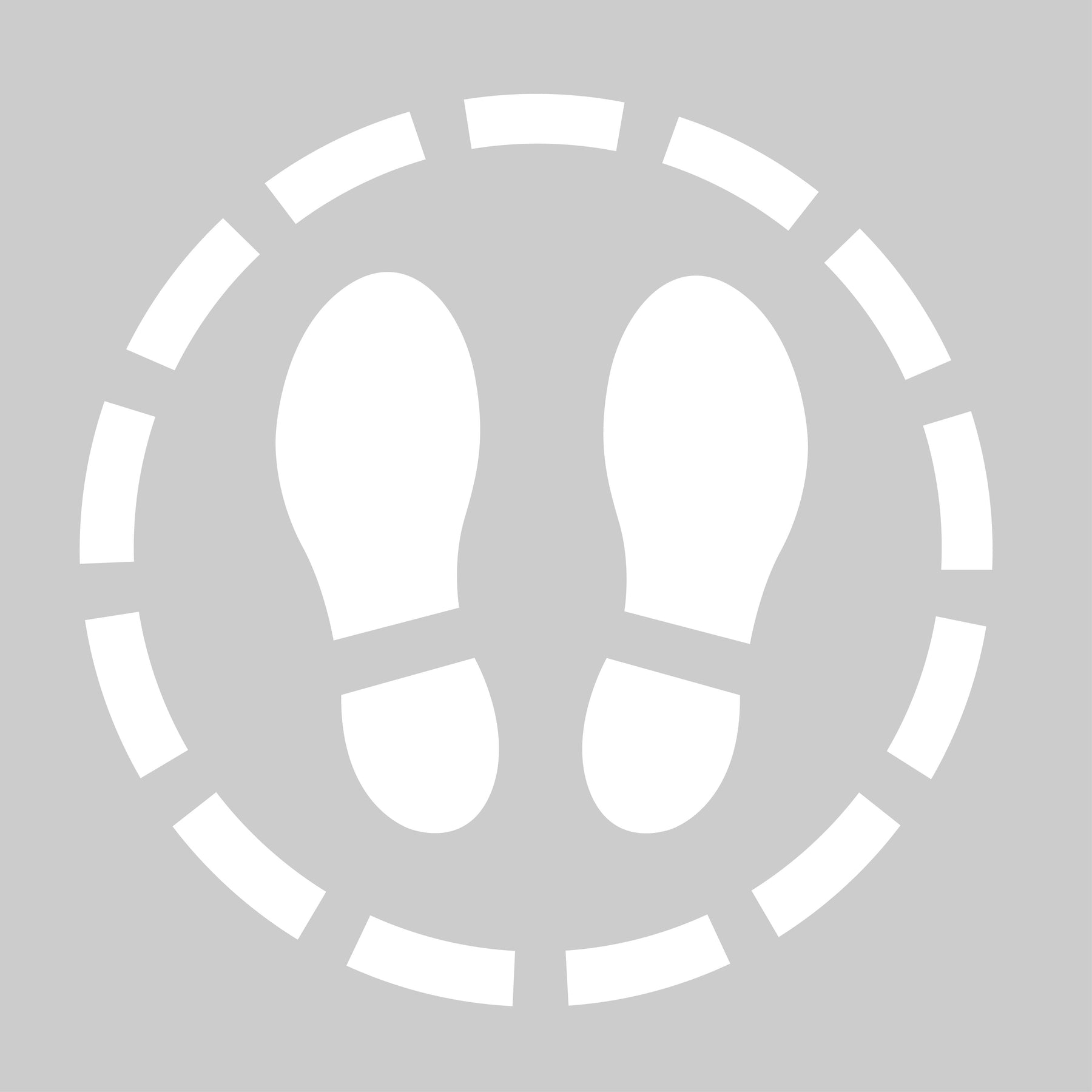 Social Distancing Stencils -- Feet – Louise Kool & Galt