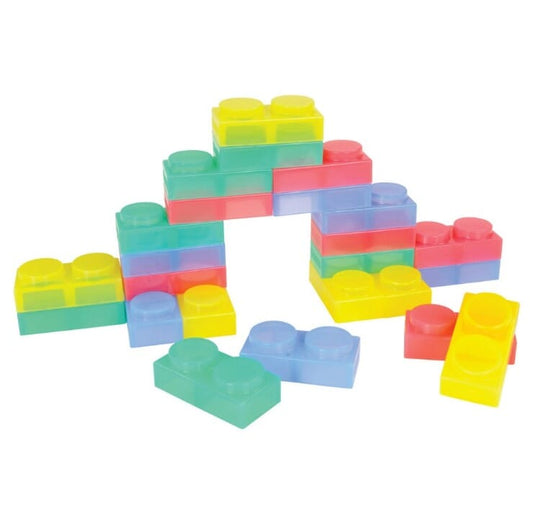 Soft Transparent Bricks - Set of 24 – Louise Kool & Galt